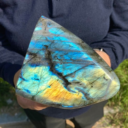 2LB Top Labradorite Crystal Stone Natural Rough Mineral Specimen ...