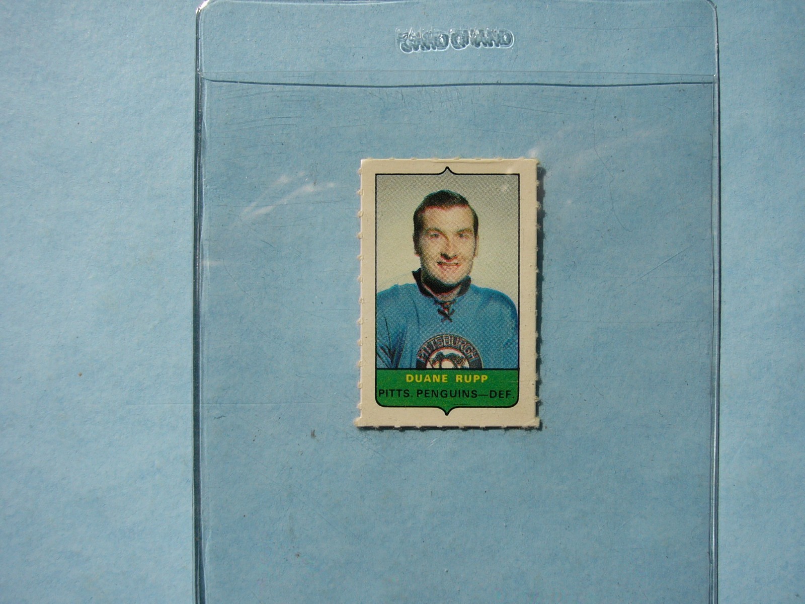 1969/70 O-PEE-CHEE 4-IN-1 MINI STAMP HOCKEY INSERT CARD DUANE RUPP ...