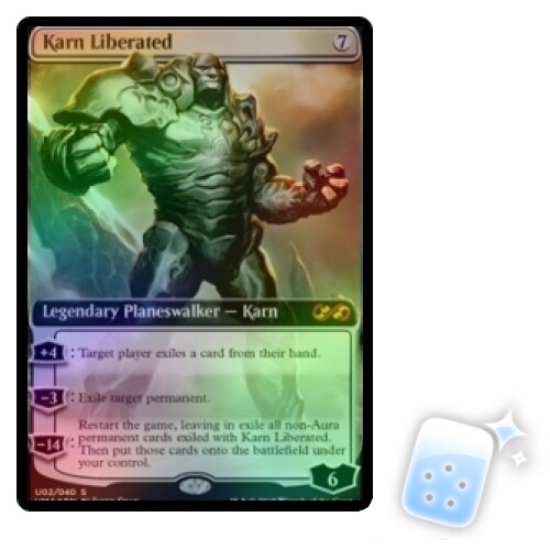 FOIL KARN LIBERATED Ultimate Masters: Box Topper Planeswalker Magic MTG ...
