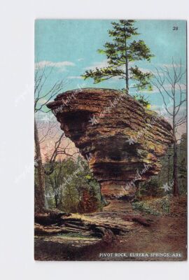 PPC Postcard AR Arkansas Eureka Springs Pivot Rock #1 | eBay