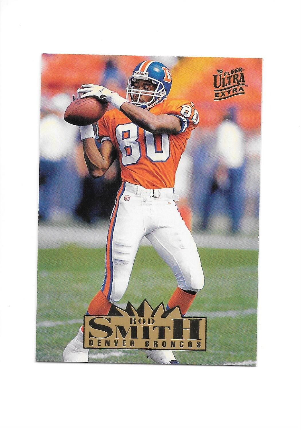 1995 Ultra Extra Rookie Rod Smith Broncos #369 Football Trading Cards ...