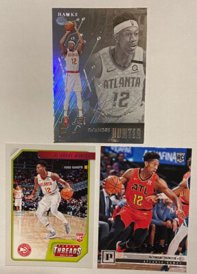 De’Andre Hunter Three (3) Card Lot Atlanta Hawks Pack Fresh Trae Young ...