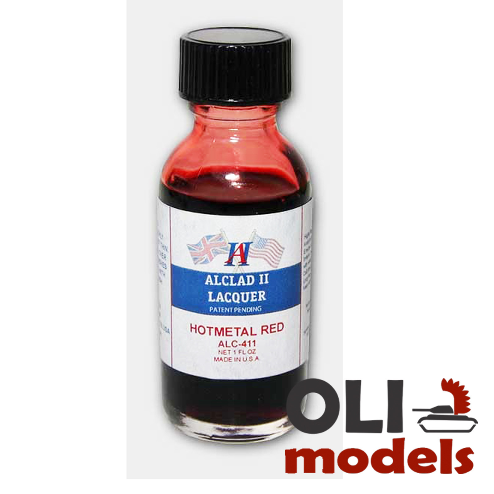 Transparent Hot Metal Red Lacquer 1oz Bottle - ALCLAD II LACQUER 411 | eBay