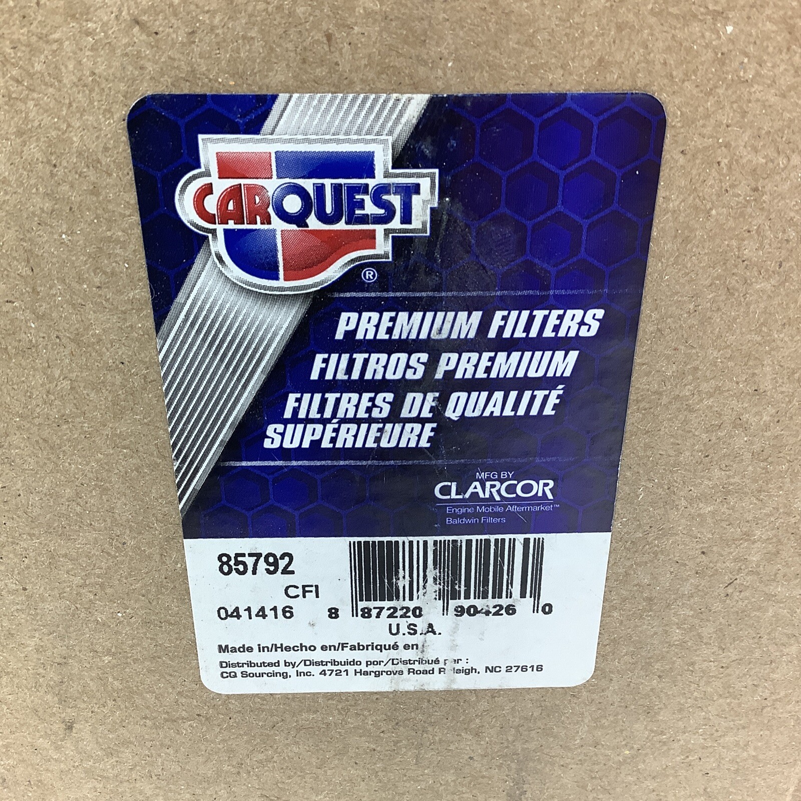 CARQUEST 85792 - cross reference oil filters | oilfilter-crossreference.com