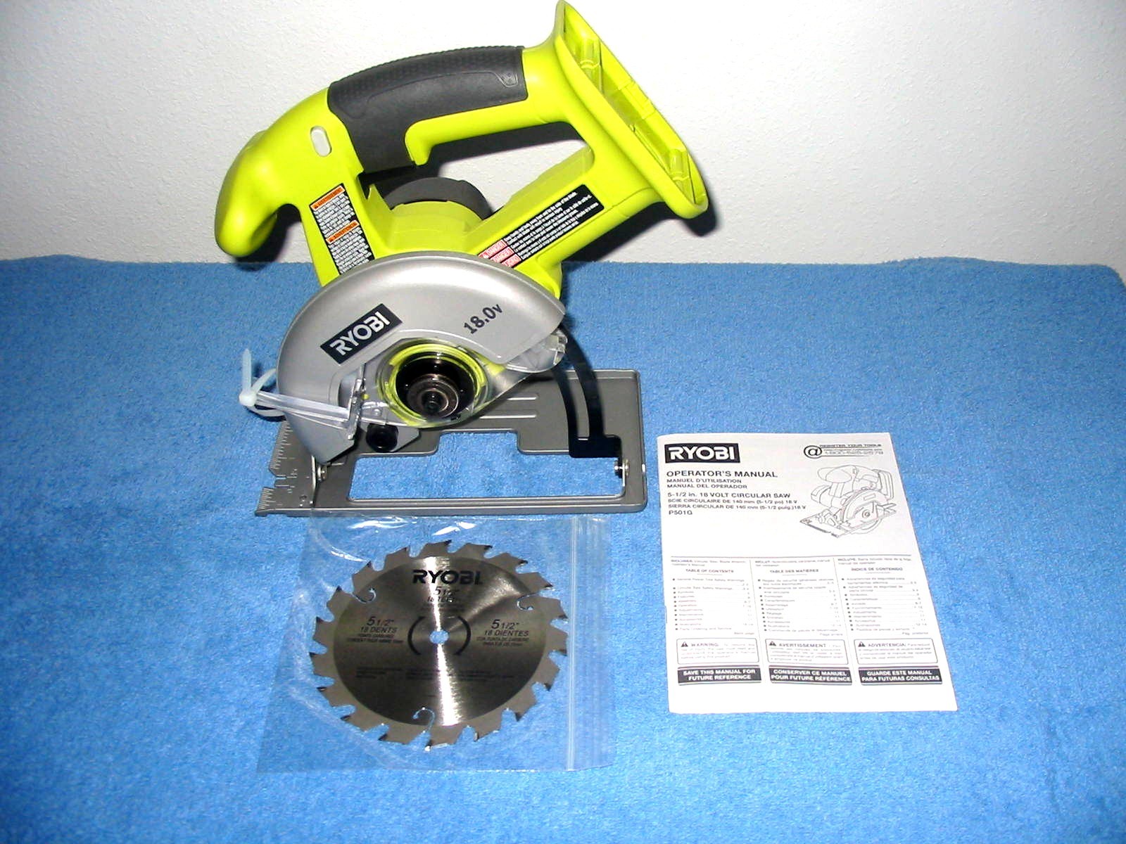 Ryobi One 18v Cordless Circular Saw 5-1/2 Inch P501G for sale online | eBay