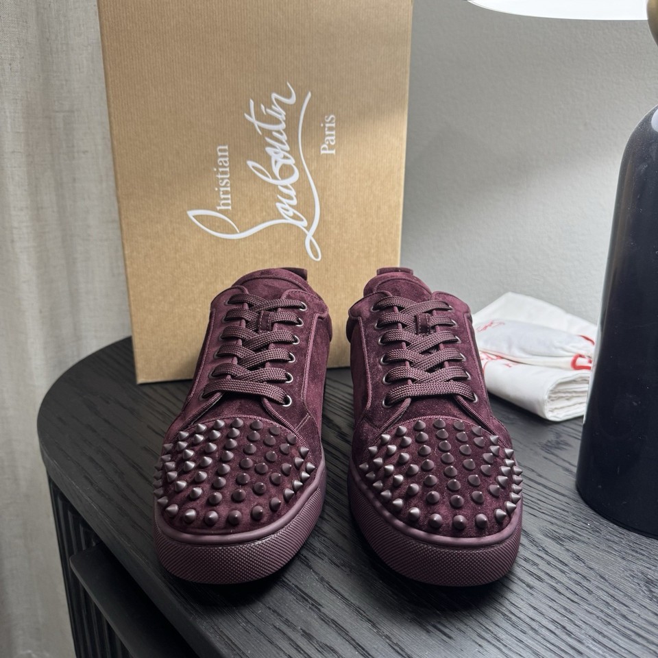 Christian Louboutin Louis Junior Spikes Suede Amaraamar 44 | eBay