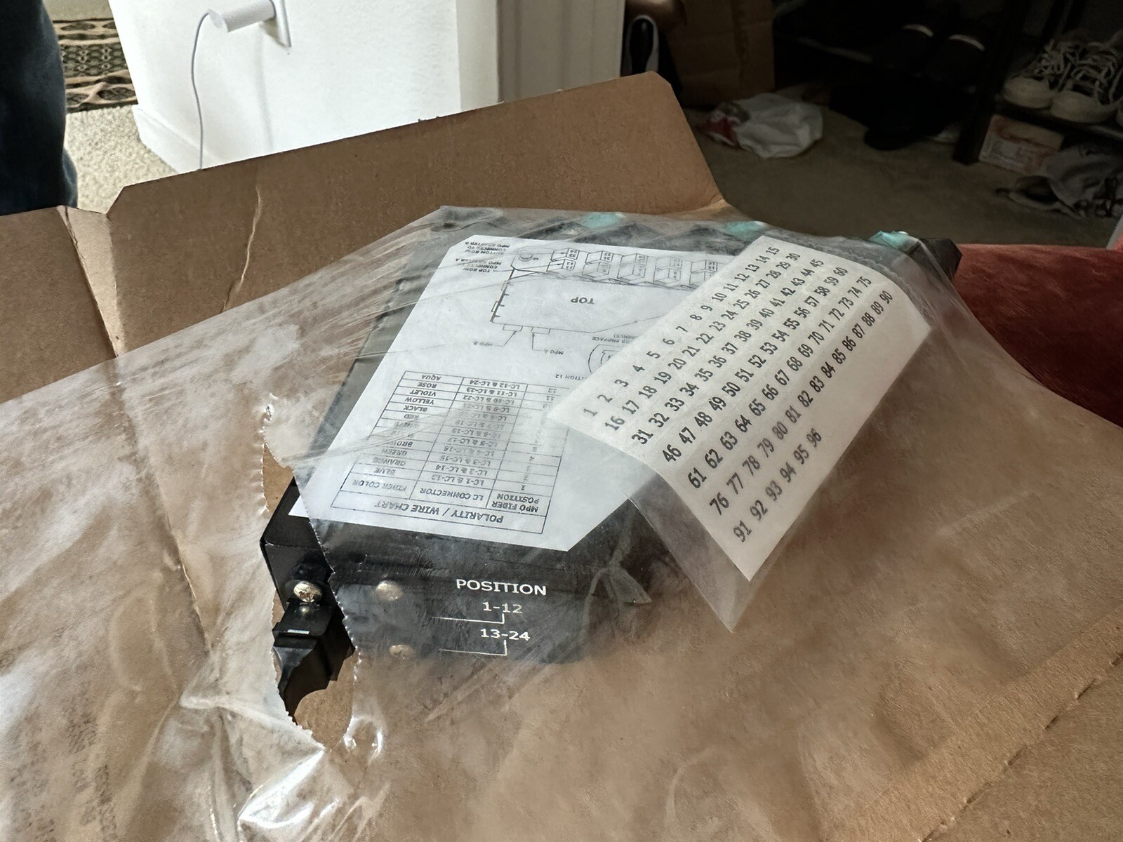 TFP-12MPLDQ2 Commscope ADC 12-fiber 6 LC Multimode Left Angle Adapter ...