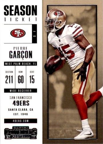 2017 Panini Contenders. Pierre Garcon (101) Football Cards. #57 | eBay