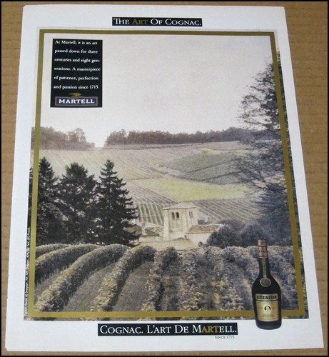 1990 Martell The Art of Cognac Print Ad Advertisement Vintage L'Art De ...