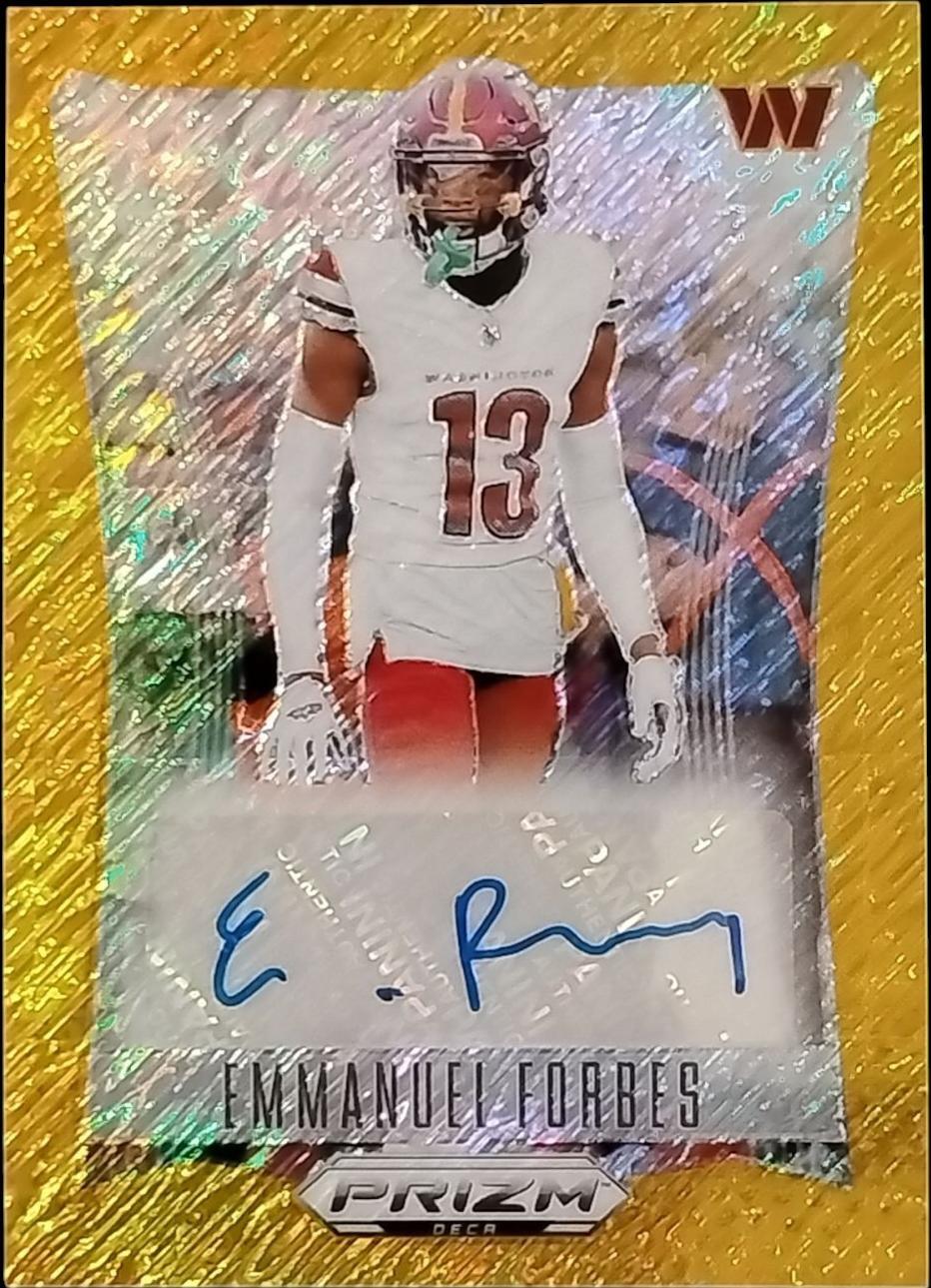 2024 Panini Prizm Deca - Signatures Emmanuel Forbes #S-EFS Gold Shimmer ...