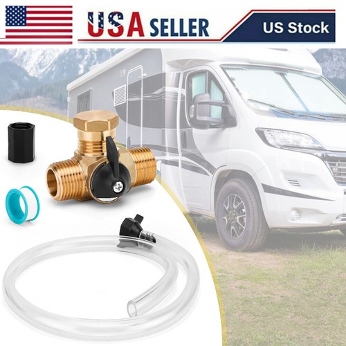 3-Way Valve RV Winterizing Water System Antifreeze Pump Converter Kit ...