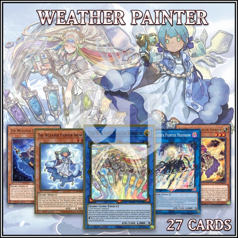 WEATHER PAINTER DECK 27 | Rainbow Snow Moonbow Cloudy Snowy Canvas ...