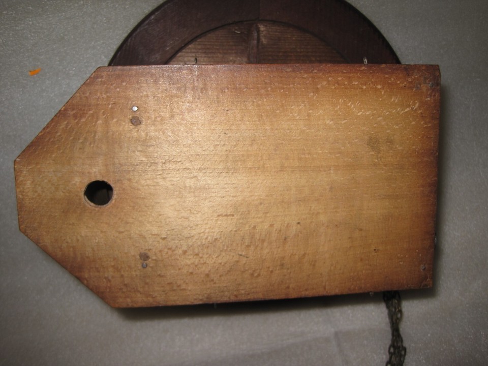 Running Antique German Postman's Alarm Clock Wood Plates Old | eBay