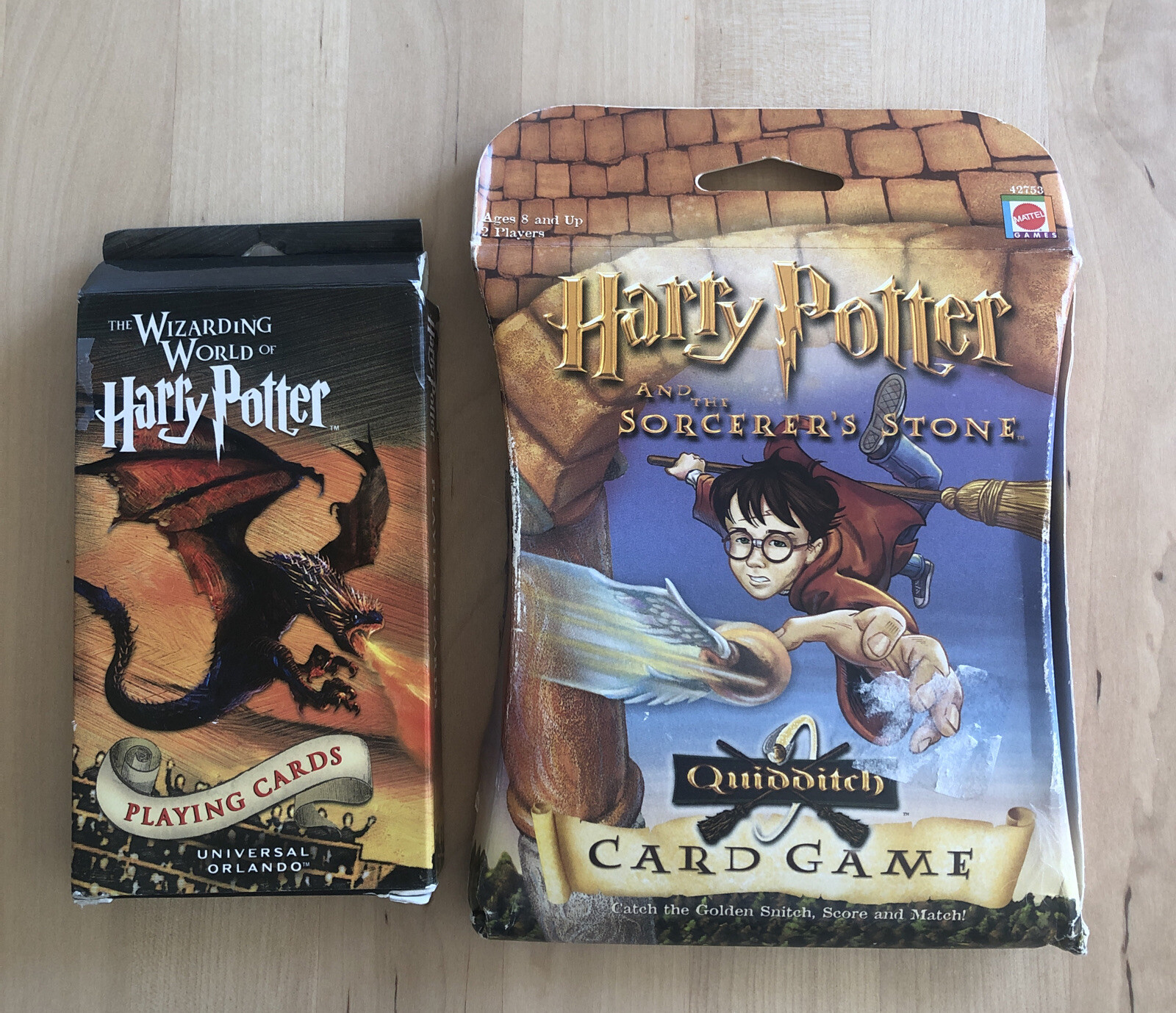 Lot Of 2 Harry Potter Card Games Universal Quidditch Complete! | eBay