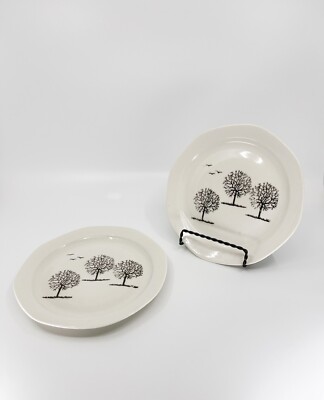 Apulum China Romania Tree Bird Pattern Salad Dessert Plates,very good ...
