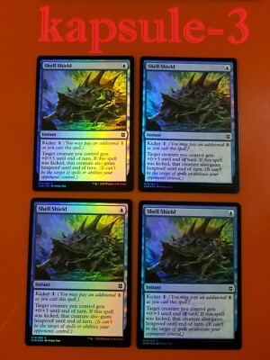 4x Shell Shield | FOIL | Zendikar Rising | MTG Magic Cards | eBay
