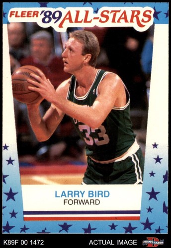 1989 Fleer Sticker #10 Larry Bird Pacers HOF Indiana St 8 - NM/MT | eBay
