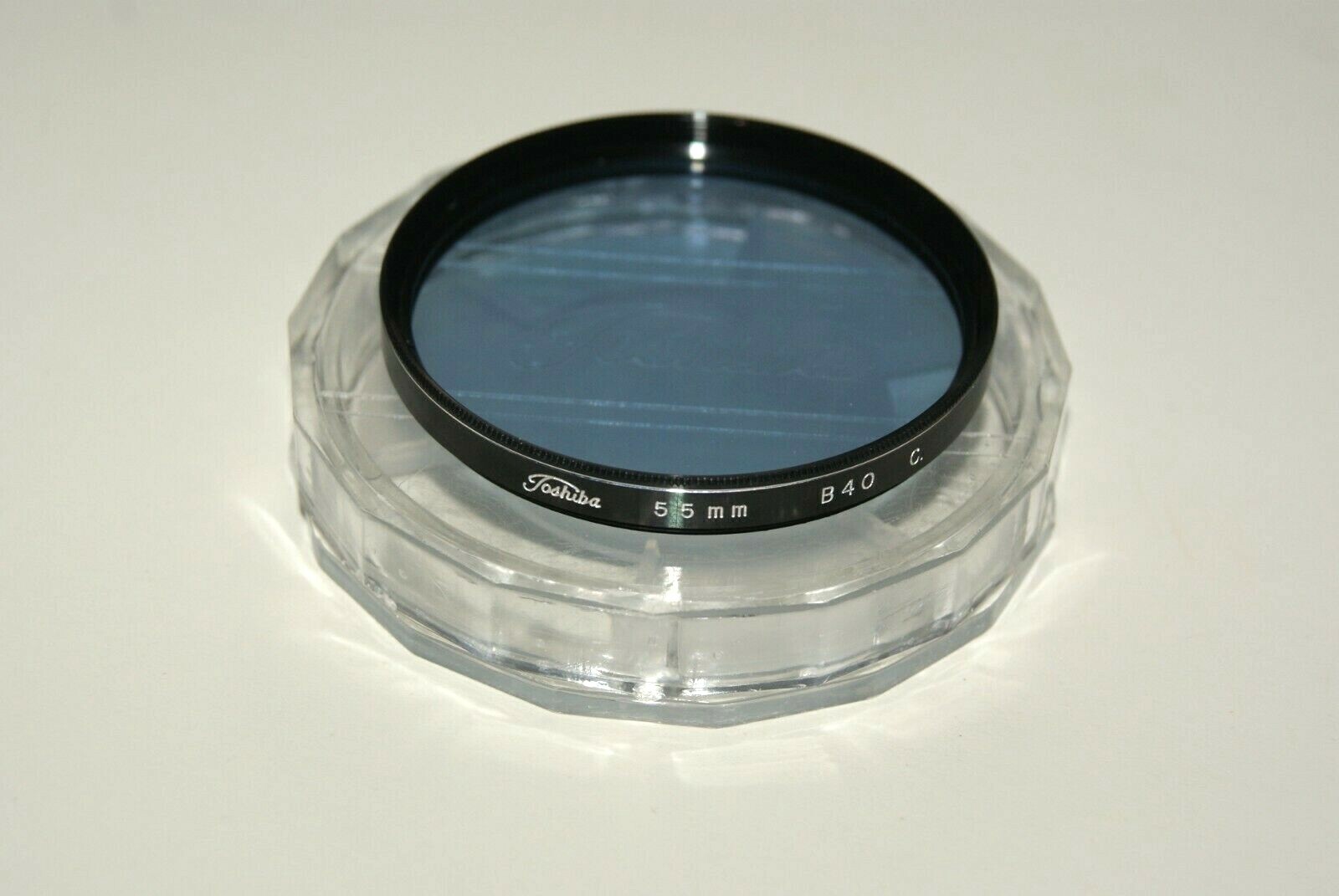 Toshiba 55mm B40 C. Lens Filter With Case | eBay