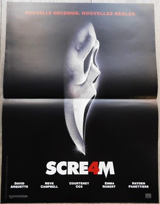 Scream 4 French Movie Poster Original 15"23 2011 Wes Craven Neve ...