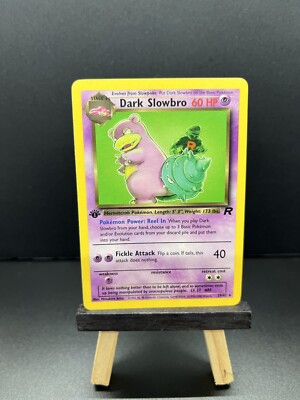 LP(1st edition) Pokemon DARK SLOWBRO Card TEAM ROCKET Set 29/82 Non ...