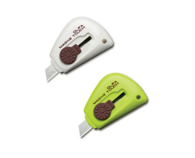 OLFA 95B2 Magne Touch Cutter Knife White + Lime Green with Magnet 2 ...