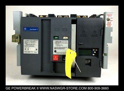 GE PowerBreak II SSD16B216 Breaker (M/O,D/O) ~ 1600 Amp - Tested/1Yr ...