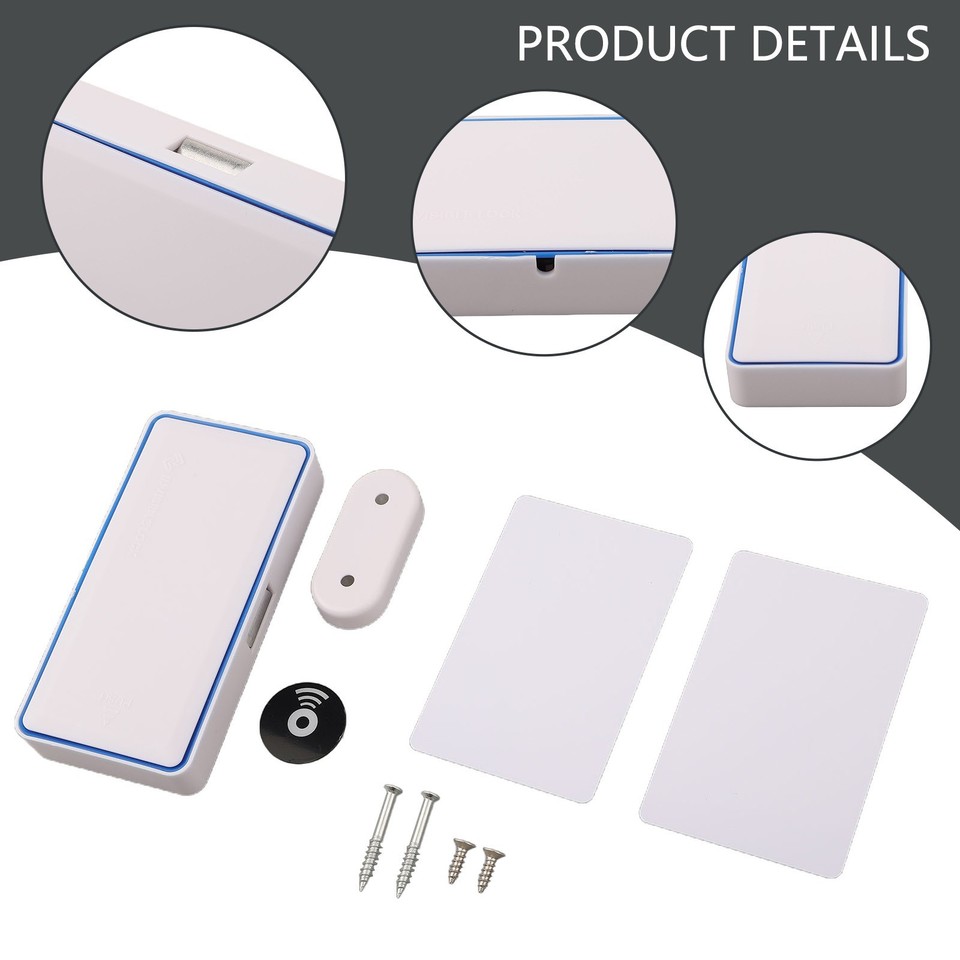For Office For Home Invisible Door Lock Card Swipe Lock Easy To Install ...
