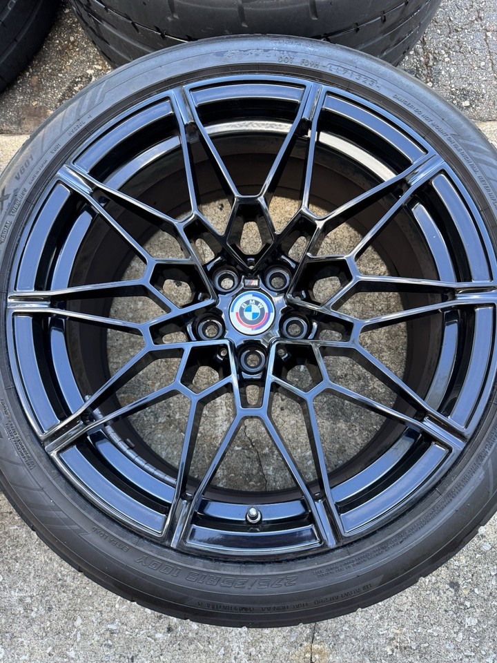 BMW M3 M4 G80 G82 G83 Competition 19 20 Wheels Rims OEM Black 8093838 ...