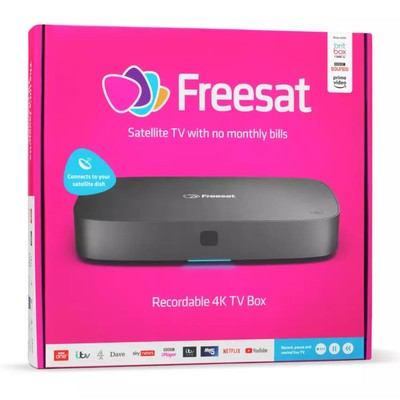 Freesat UHD-4X-2TB 3rd Generation Recordable 4K TV Box - 2TB ...