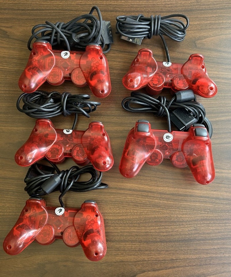 PS2 Dual Shock 2 Controllers Crimson Red SONY Playstation 2 DualShock ...