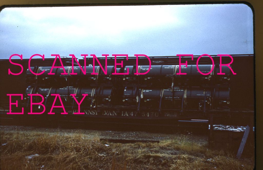 Dec 19662 PRR Flat Car Army Tank Cars? VINTAGE DYNACHROME SLIDE ...