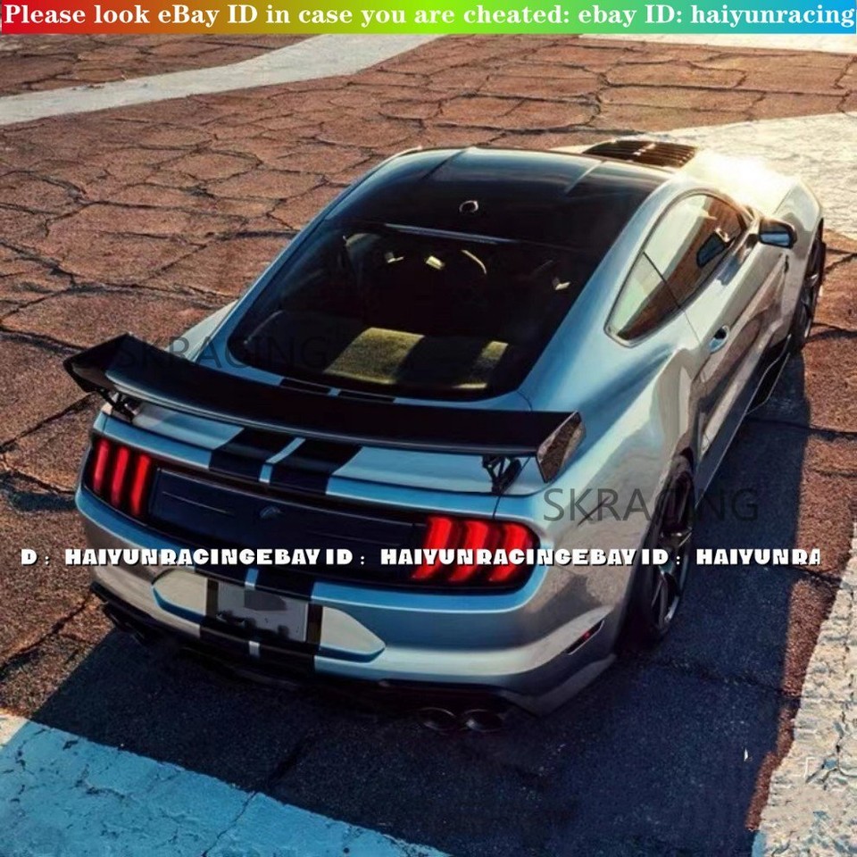 For 2015-2021 Ford Mustang Shelby GT500 Track Pack Wing Carbon Fiber ...