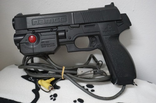 Official Guncon Light Gun Controller *Playstation* PS1 Namco Sony Black ...