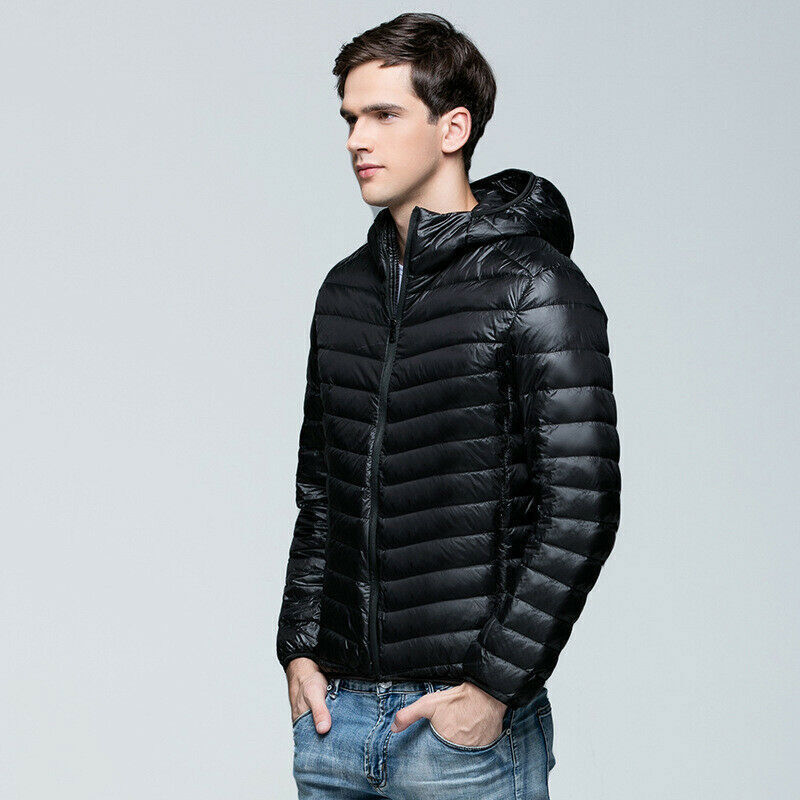 Packable Warm Coat Winter 90% Down Jacket men Lightweight Water ...