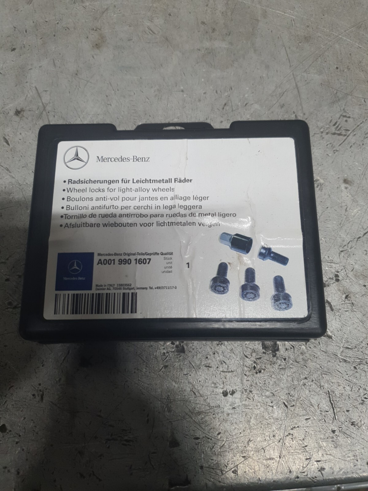 Mercedes Benz Original A0019901607 - Locking Wheel Nut Set | eBay
