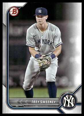 2022 Bowman Draft #BD-156 Trey Sweeney New York Yankees Baseball Card ...