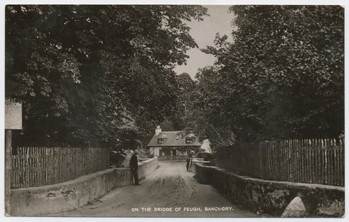On the Bridge of Feugh Banchory Aberdeenshire Vintage Real Photo ...