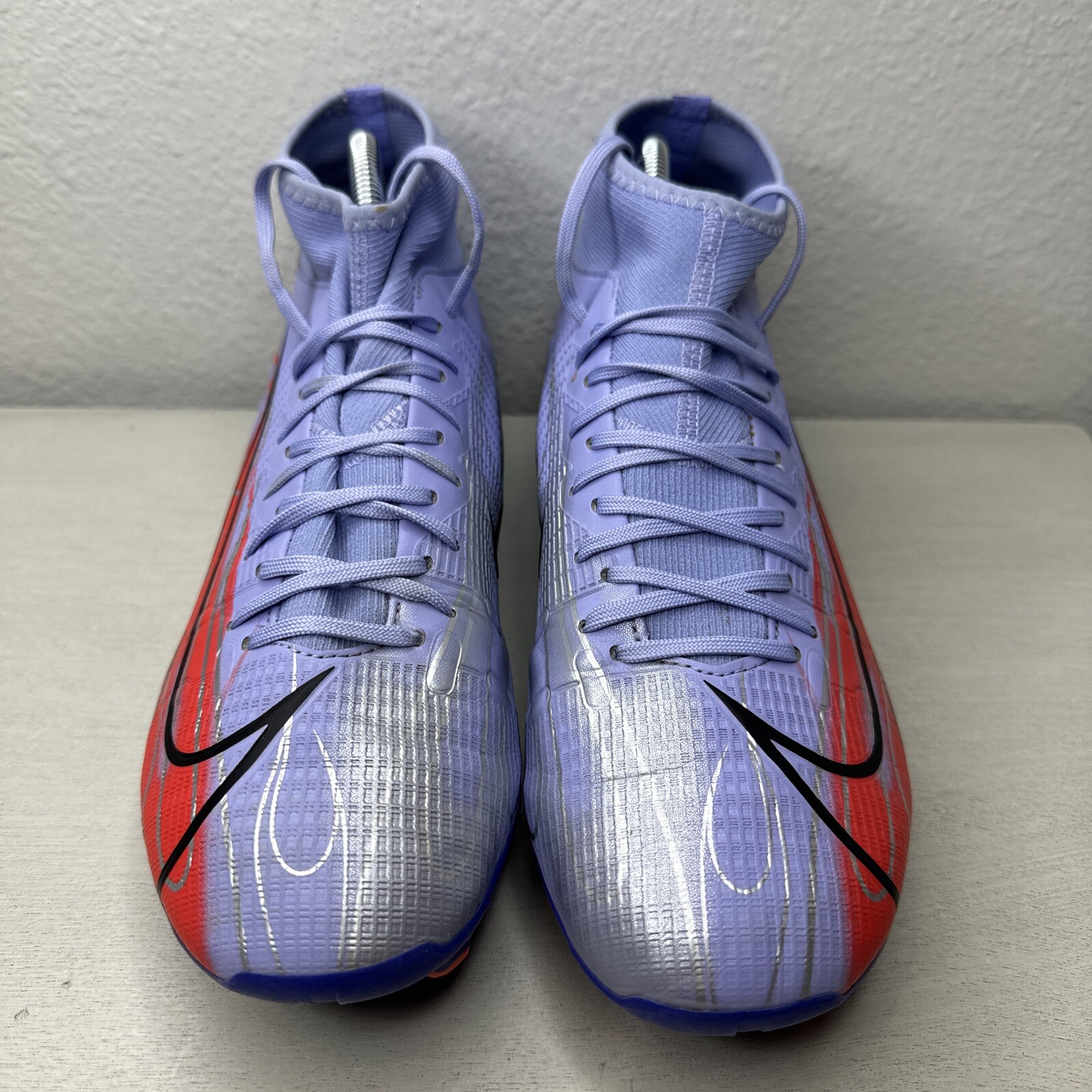NIKE MERCURIAL SUPERFLY 8 KM MG MBAPPE SOCCER CLEATS DB2857-506 Size 9