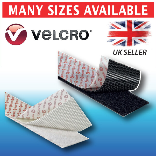 VELCRO® Genuine Brand PS14 SELF ADHESIVE HOOK & LOOP Sticky Back Tape Strips | eBay UK