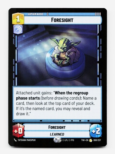 Foresight [Twilight of the Republic] Star Wars Unlimited | eBay