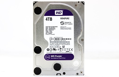 Western Digital Purple WD40PURZ 4TB 5400RPM 64MB 3.5" Surveillance Hard ...