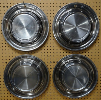 1957 Pontiac Bonneville Chieftain Star Chief Vintage 14 Inch Hubcap Set ...