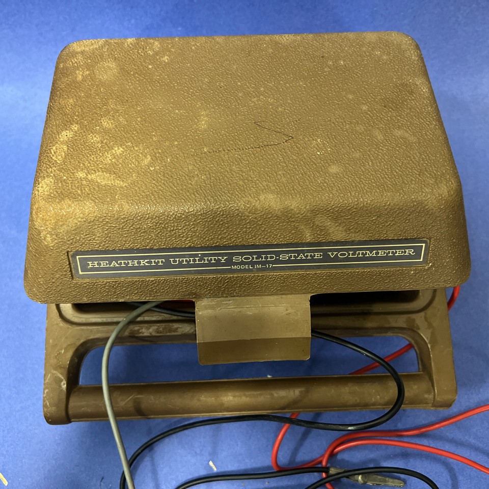 Heathkit Utility Solid State Voltmeter Model IM-17 in Hard Case ...