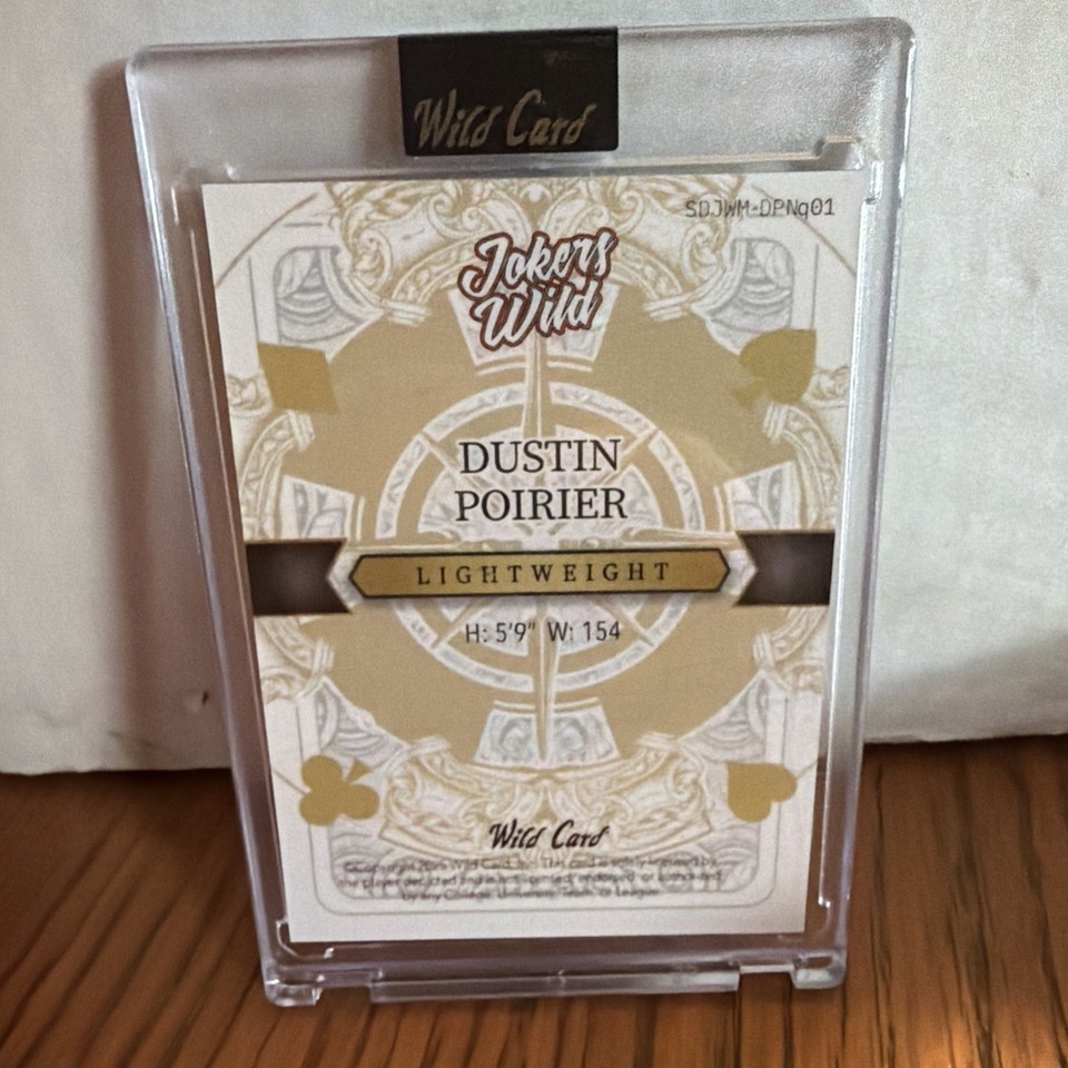2025 Wild Card Multi Jokers Wild Joker 1/1 - Dustin Poirier | eBay