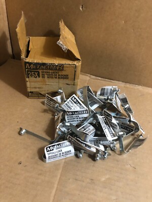 MetalTech Galvanized Spring Lock Clip M-MLS Pack of 25 MetalTech M-MLS ...
