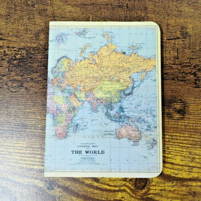 World Map Mini Notebook, Unlined Blank Pages, 4x5.5" | eBay