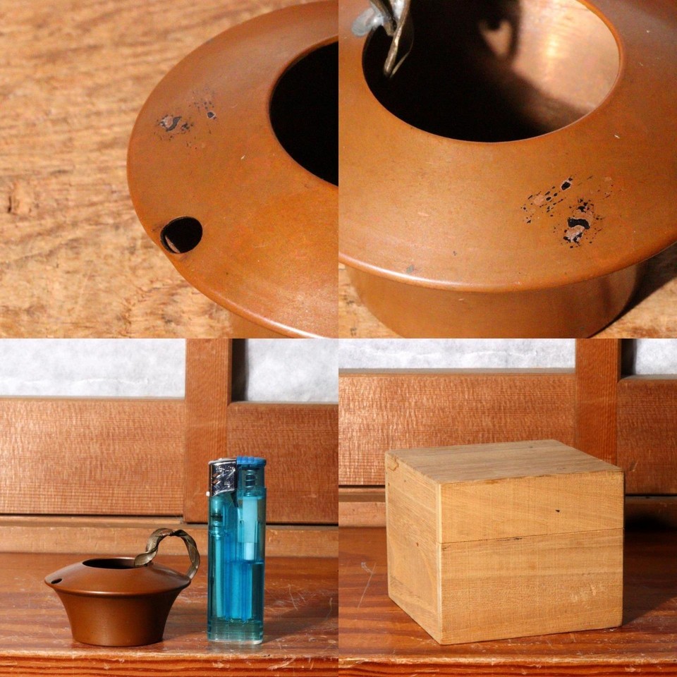Japanese Vintage Calligraphy Water Dropper with Ladybug on Leaf Handle ...