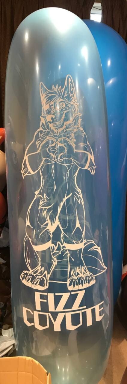 Cattex GPF9 / GL700 87" 220cm banner balloon in Fizz Coyote print anime ...