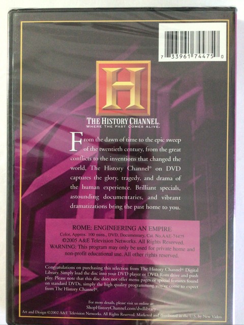 Rome: Engineering an Empire (DVD, 2006, AE Store Exclusive) for sale ...