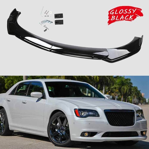 Front Bumper Lip Spoiler Splitter Body Kit Diffuser Glossy For Chrysler ...